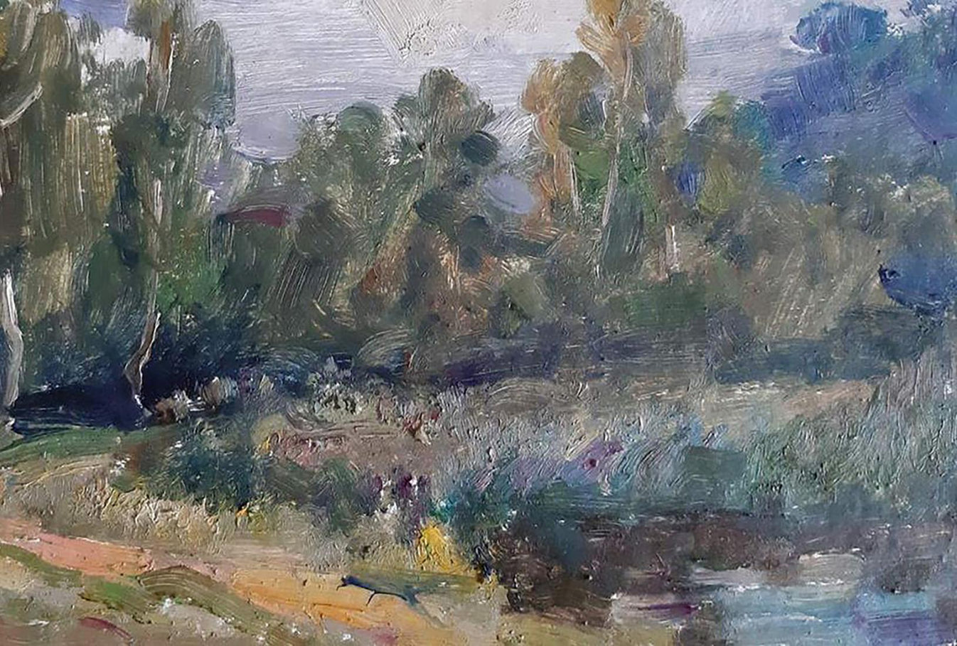 Oil painting Wind in the forest Ivan Kovalenko – Ukrainian Vintage Co